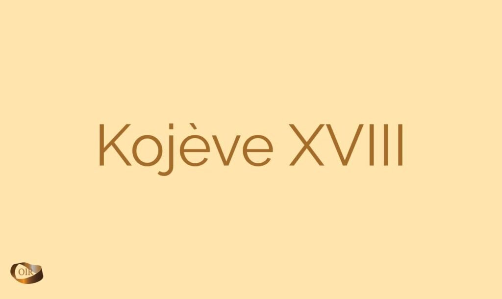Oir Barcelona | Kojève XVIII